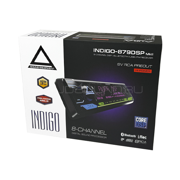 AurA Indigo-879Dsp Mkii Hp | Автомагнитола 1DIN AurA Indigo-879Dsp Mkii Hp - LOUD SOUND