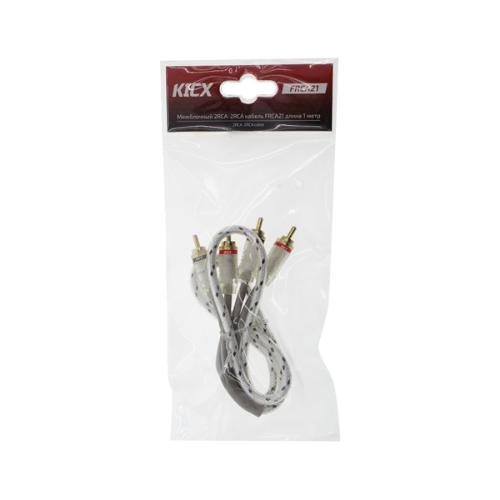 Kicx FRCA21 (2RCA - 2RCA) 1м | Межблочный кабель Kicx FRCA21 (2RCA - 2RCA) 1м - LOUD SOUND