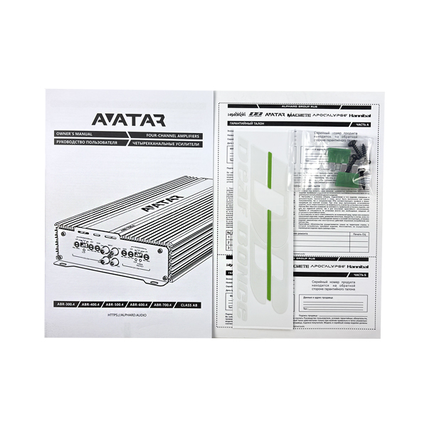 Avatar ABR-400.4 | купить 4-канальный усилитель Avatar ABR-400.4 - LOUD ...