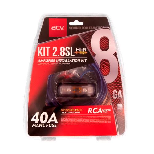Acv KIT 2.8SL 8Ga 2 канала | Комплект проводов для установки автомобильного усилителя Acv KIT 2 ...