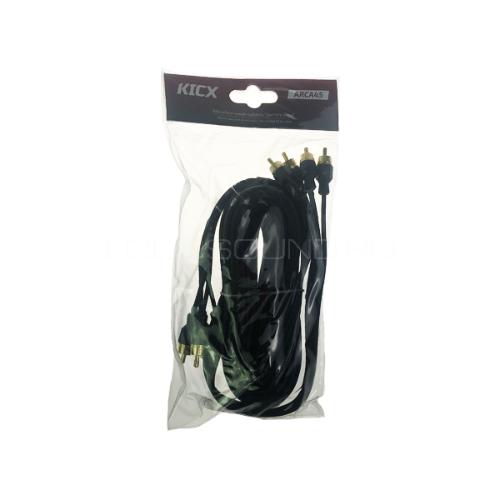 Kicx ARCA45 (4RCA - 4RCA) 5м | Межблочный кабель Kicx ARCA45 (4RCA - 4RCA) 5м - LOUD SOUND