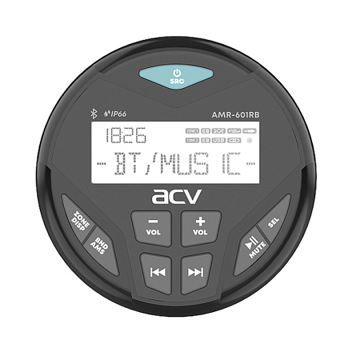 Acv Marine AMR-601RB | Автомагнитола защищенная для водного транспорта Acv Marine AMR-601RB ...