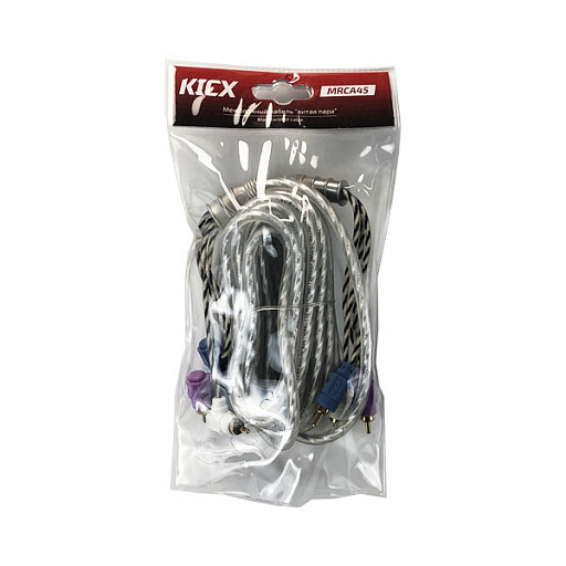 Kicx MRCA45 (4RCA - 4RCA) 5м | Межблочный кабель Kicx MRCA45 (4RCA - 4RCA) 5м - LOUD SOUND